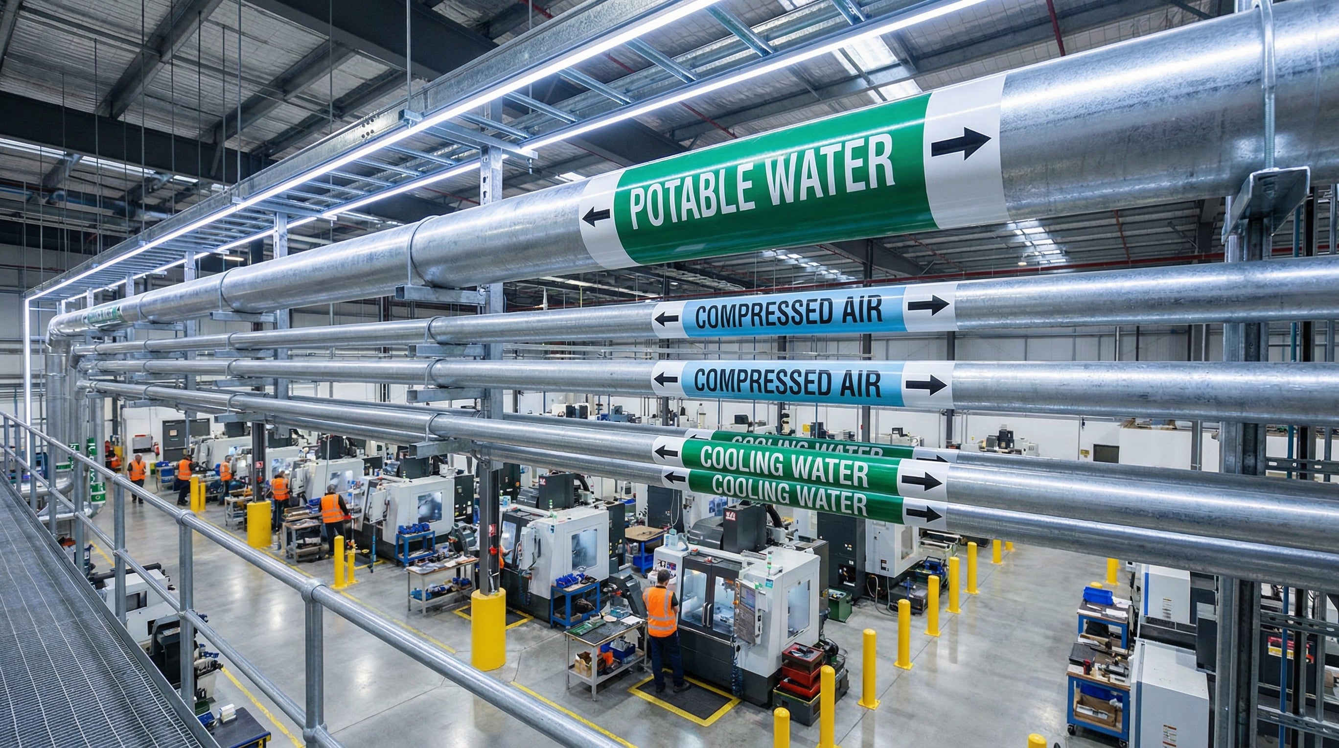 Pipe Marker Signs: AS1345 Guide | SafetySigns.com.au — Safetysigns.com.au