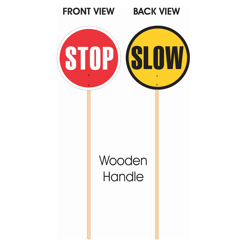 Stop / Slow Bats with Wooden Handle For Road Work Traffic Control ...