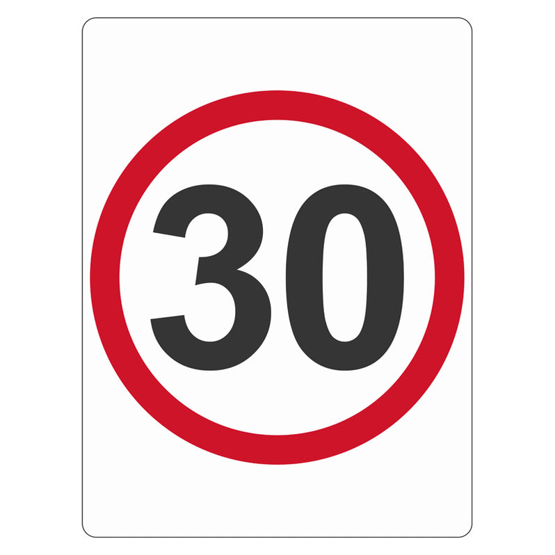 Traffic Sign - 30 KM (R4-1) — Safetysigns.com.au