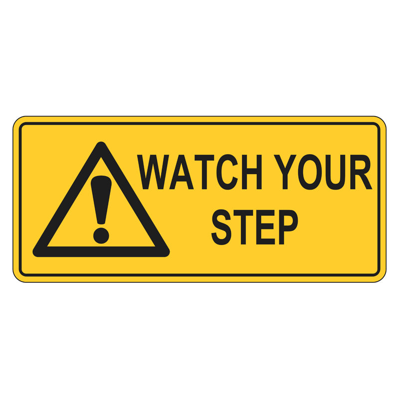 Warning Sign - Watch Your Step – Safetysigns.com.au