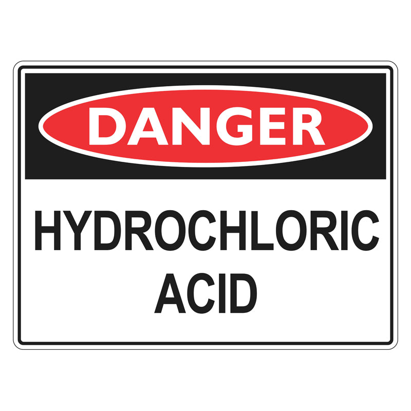 Danger Sign - Hydrochloric Acid – Safetysigns.com.au