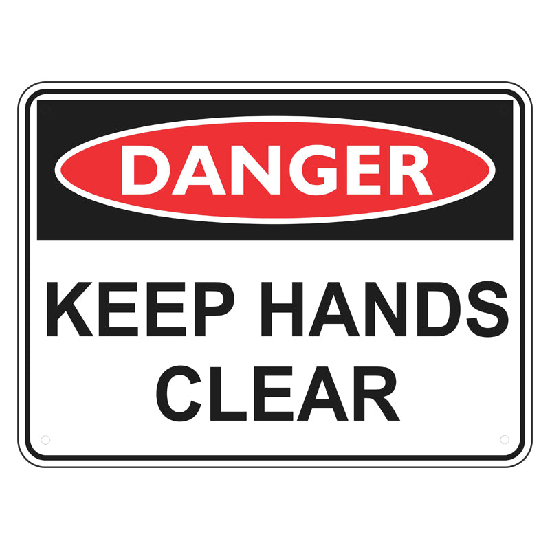 Danger Sign - Keep Hands Clear — Safetysigns.com.au