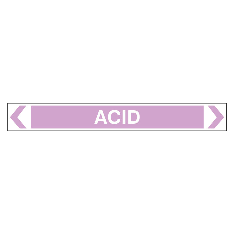 Pipe Marker - Acid — Safetysigns.com.au