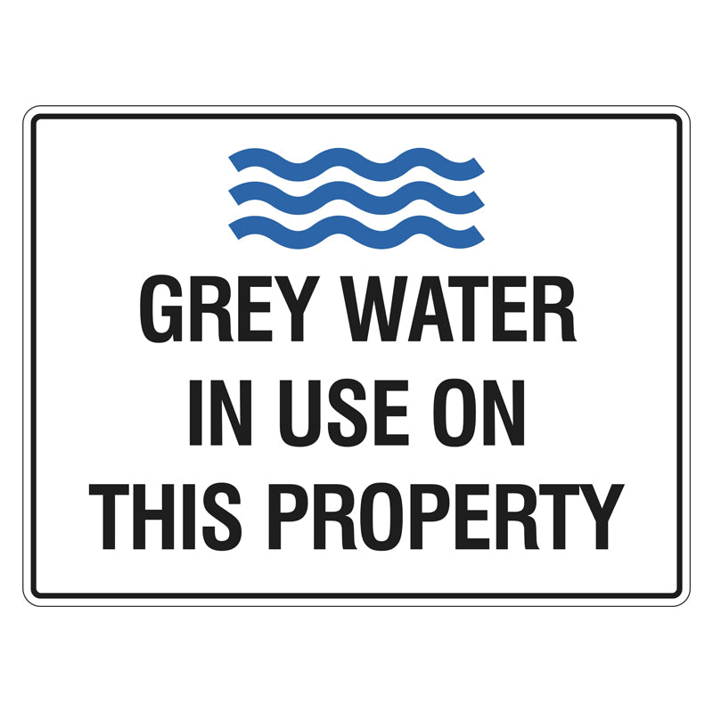 Water Restriction Sign - Grey Water In Use — Safetysigns.com.au