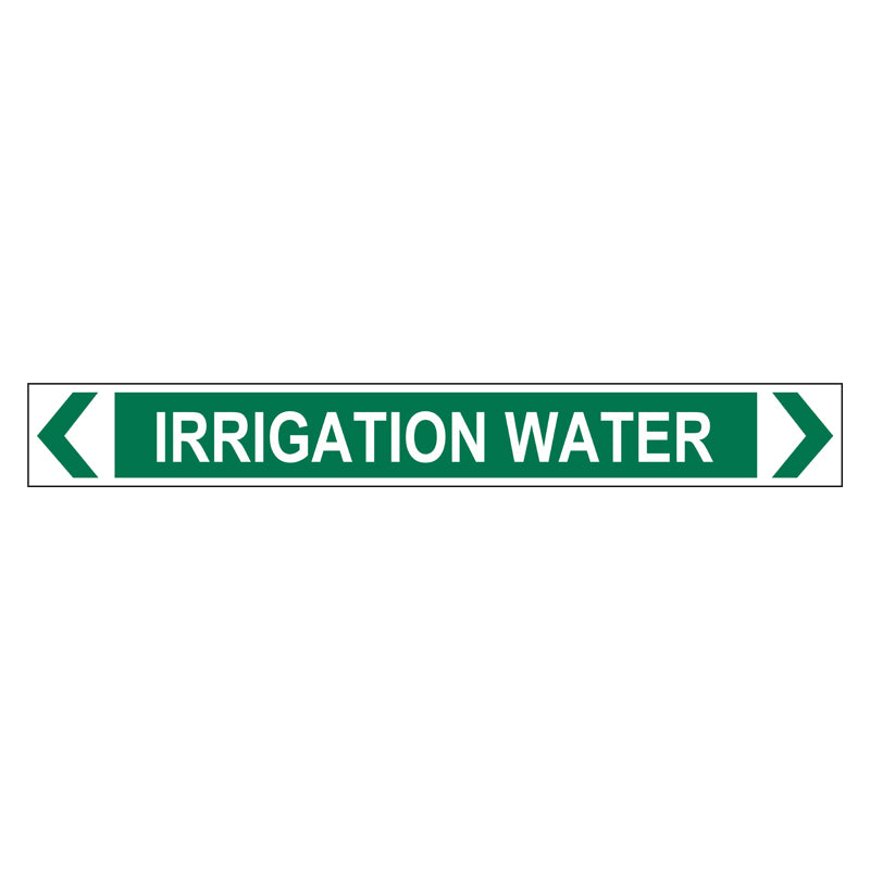 Pipe Marker - Irrigation Water — Safetysigns.com.au