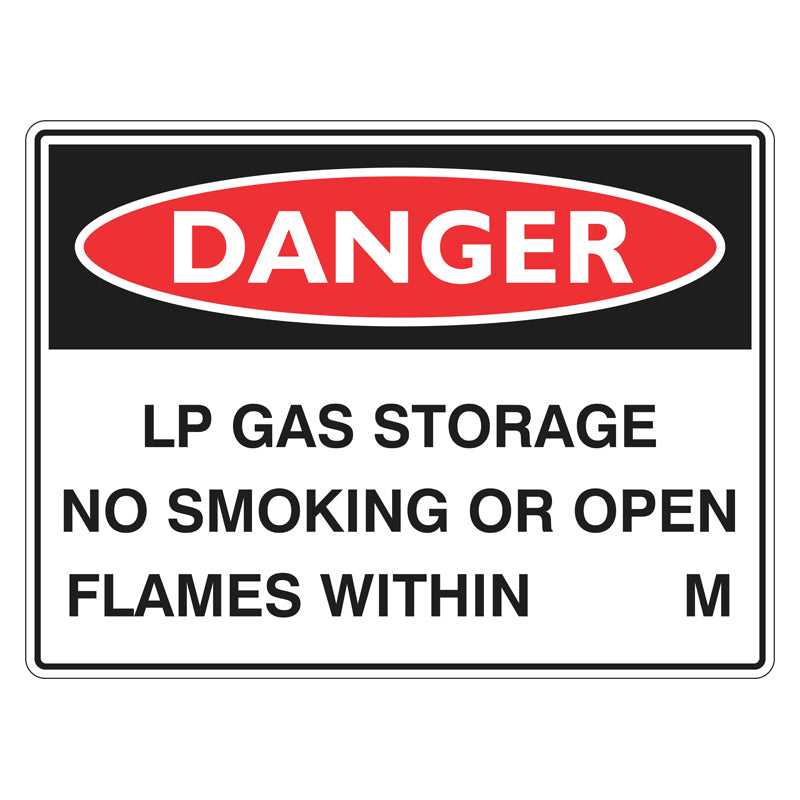 Danger Sign - LP Gas Storage No Smoking Within — Safetysigns.com.au