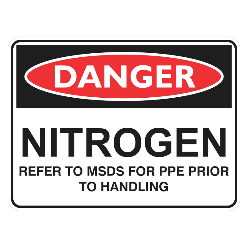Danger Sign - Nitrogen – Safetysigns.com.au