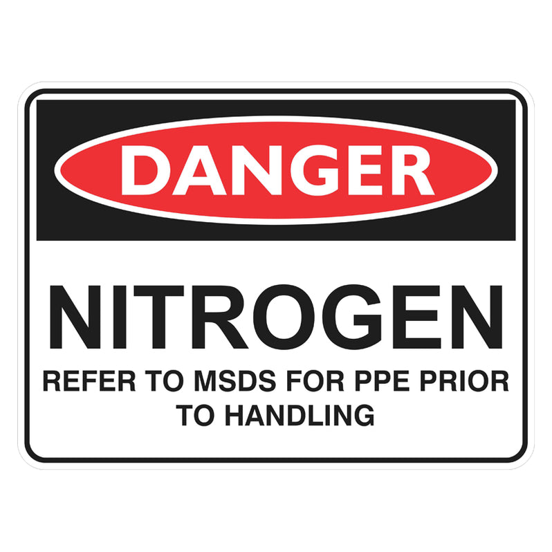 Danger Sign - Nitrogen — Safetysigns.com.au
