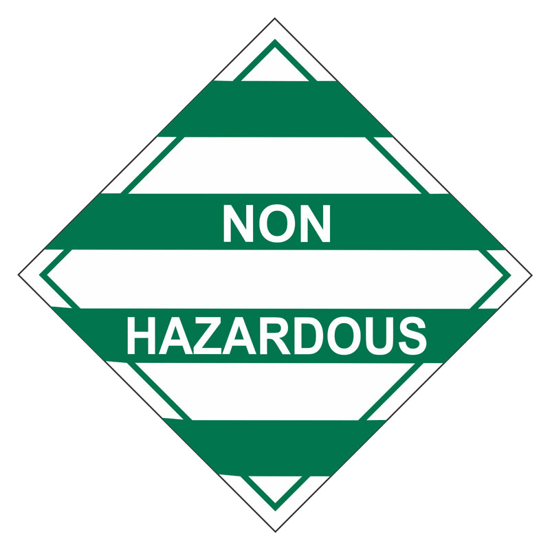Hazchem Sign - Non Hazardous — Safetysigns.com.au