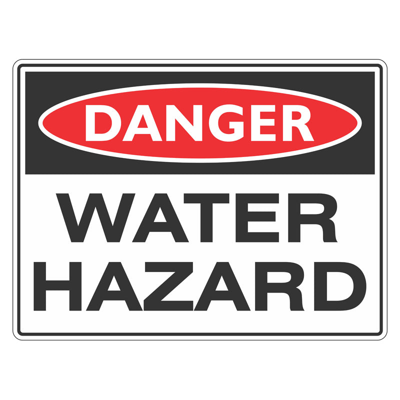Danger Sign - Water Hazard — Safetysigns.com.au