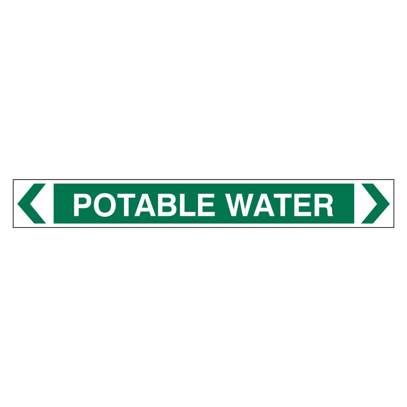 Pipe Marker - Potable Water — Safetysigns.com.au