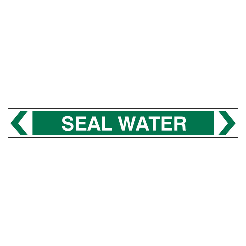 Pipe Marker - Seal Water — Safetysigns.com.au