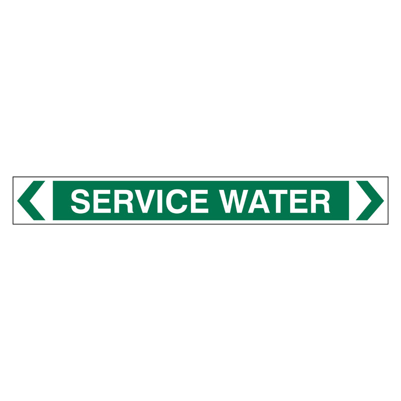 Pipe Marker - Service Water — Safetysigns.com.au