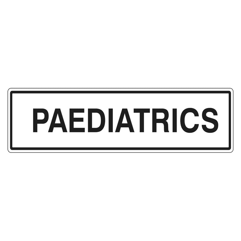 Paediatrics Sign — Safetysigns.com.au