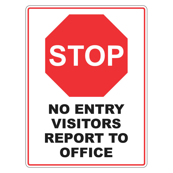 Notice Sign - No Entry Unless Authorised – Safetysigns.com.au