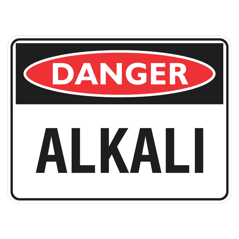 Danger Sign - Alkali Metal Safety Sign 225x300mm | AS1319 Compliant ...