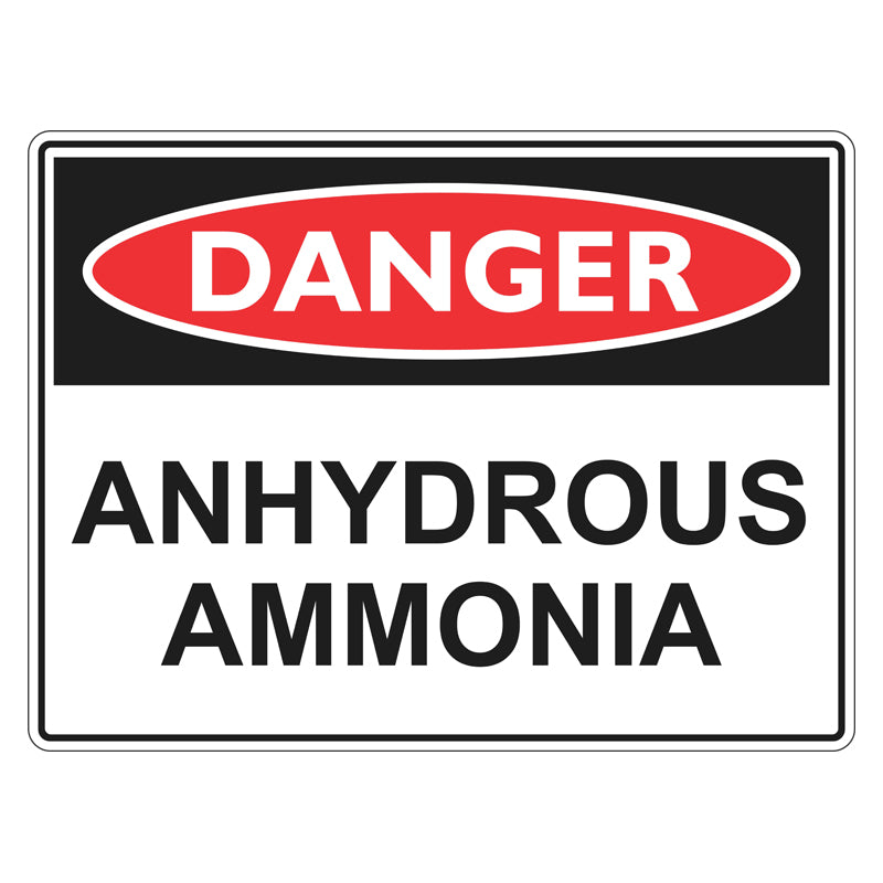 Danger Sign - Anhydrous Ammonia – Safetysigns.com.au