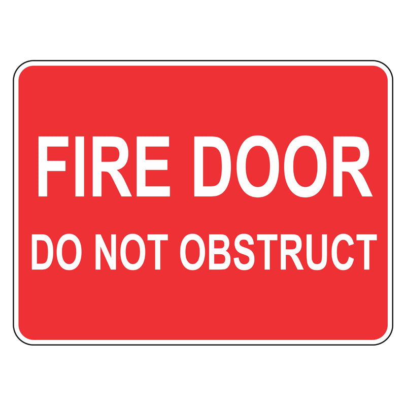 Fire Door Sign - Do Not Obstruct — Safetysigns.com.au