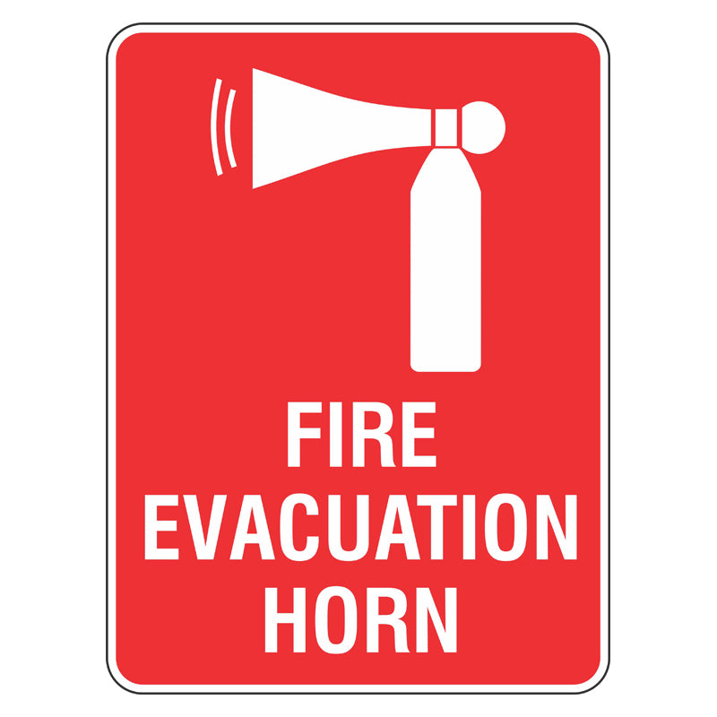 Fire Evacuation Horn Sign — Safetysigns.com.au