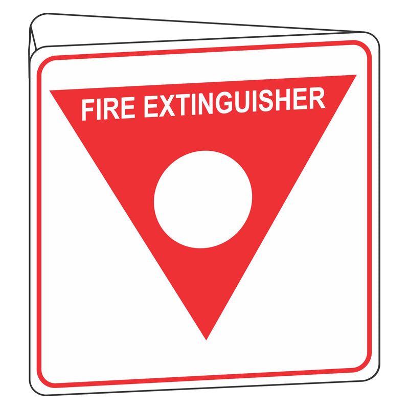 Fire Extinguisher Sign (Double Sided) – Safetysigns.com.au