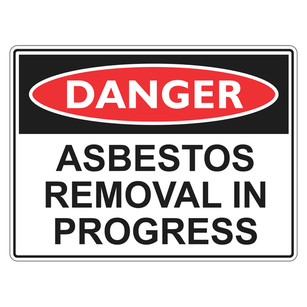 Warning Sign - Asbestos Containing Material Existing In This Building ...