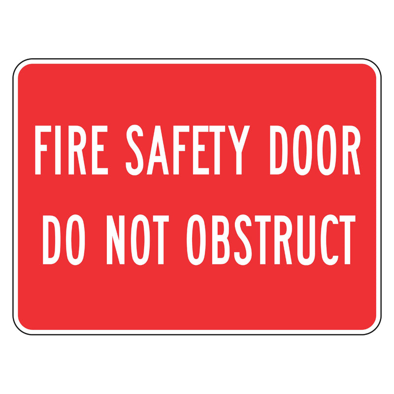 Fire Safety Door Sign - Do Not Obstruct – Safetysigns.com.au