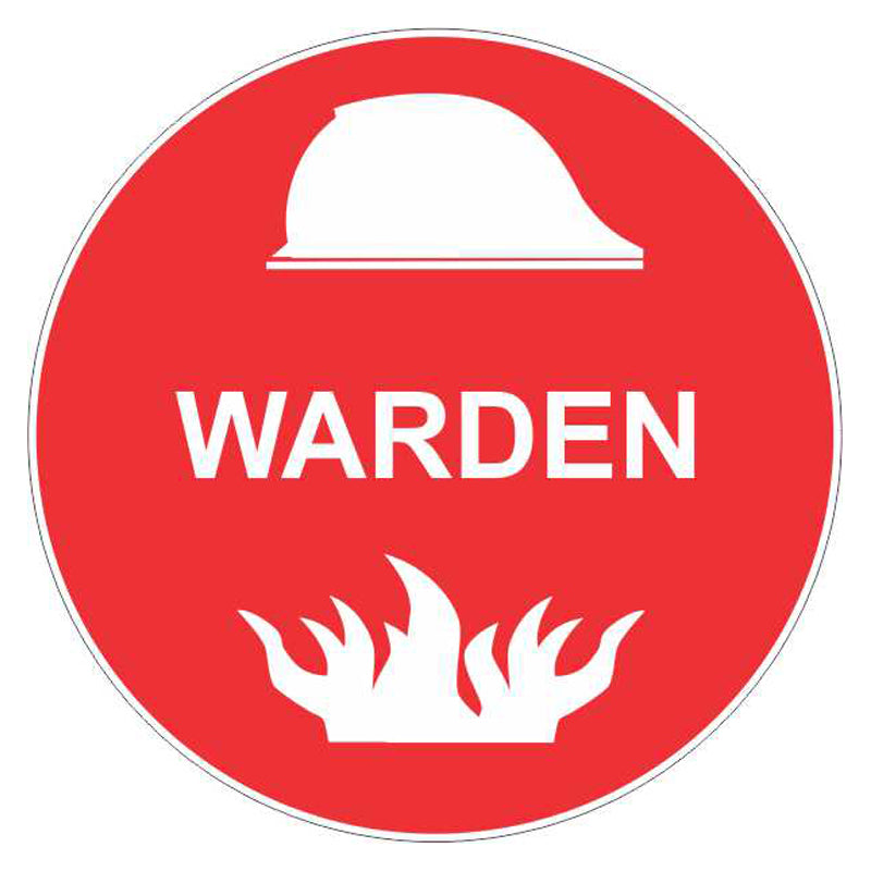 Fire Warden Logo 3M HC43R27 AT010702432 Hard Hat Fire Warden Logo