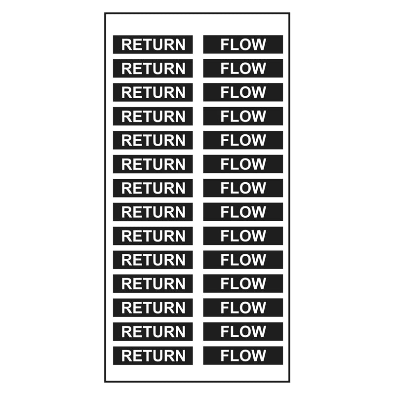 Pipe Marker - Return Flow — Safetysigns.com.au