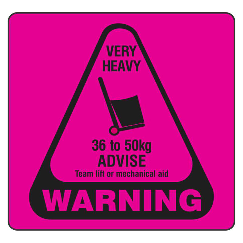 Packaging Labels 36-50 KG Very Heavy - Roll of 500 — Safetysigns.com.au
