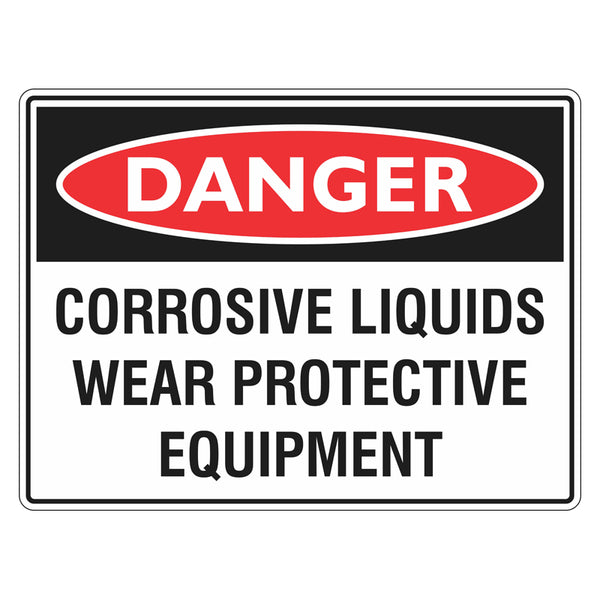Hazchem GHS Sign - Corrosive – Safetysigns.com.au