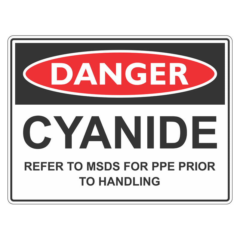 Danger Sign - Cyanide — Safetysigns.com.au