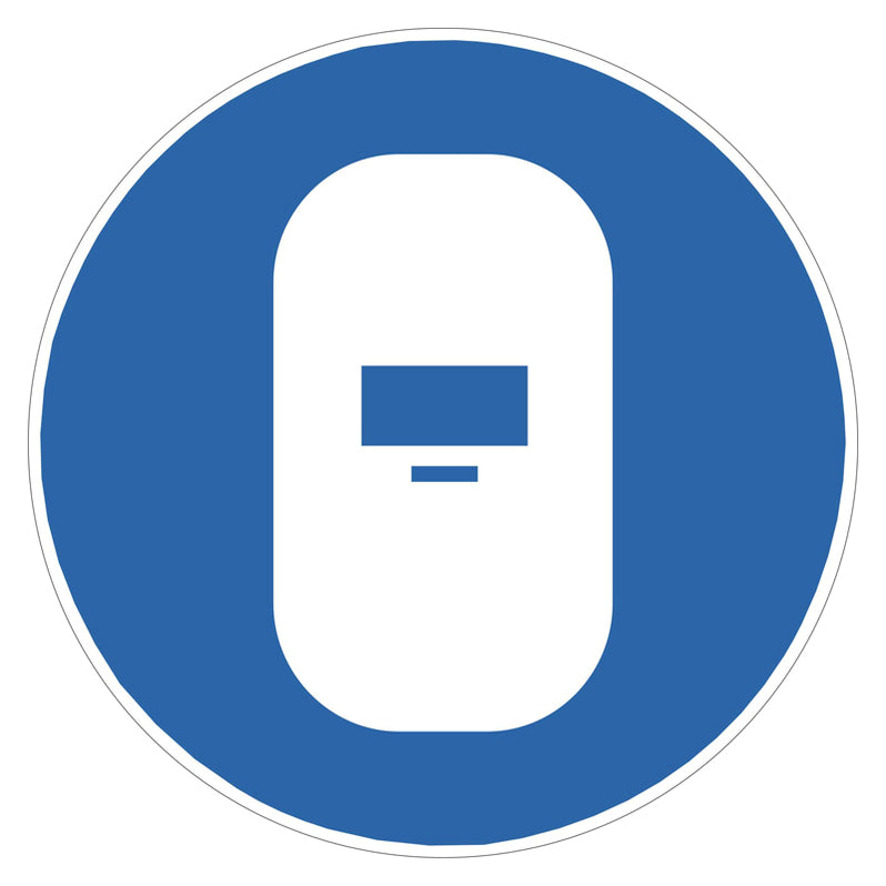 Mandatory Sign - Welding Mask | Vinyl 200mm Safety Sign AS1319 ...