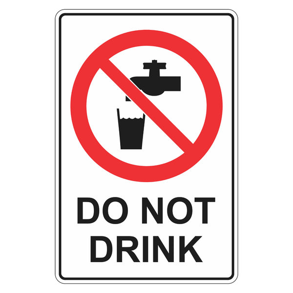 Pipe Marker - Reclaimed / Recycled Water Do Not Drink – Safetysigns.com.au