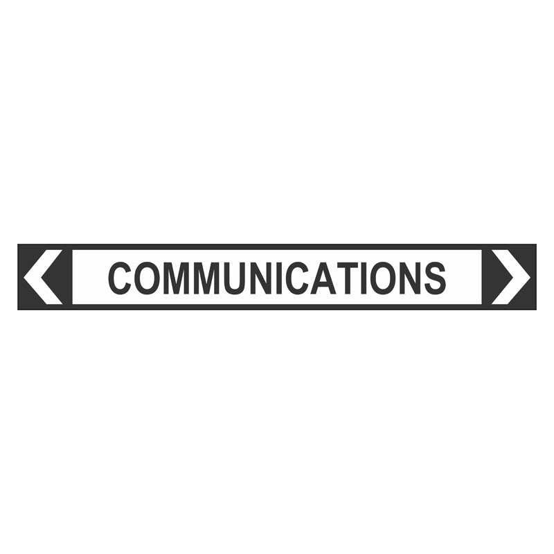 Pipe Marker - Communications — Safetysigns.com.au