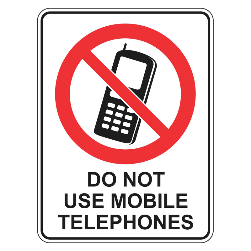 Prohibition Sign - Do Not Use Mobile Telephones — Safetysigns.com.au