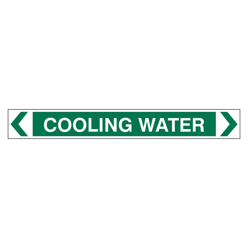 Pipe Marker - Cooling Water — Safetysigns.com.au