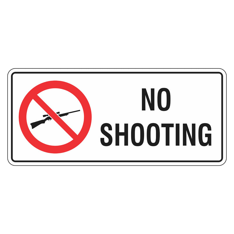 Prohibition Sign - No Shooting – Safetysigns.com.au