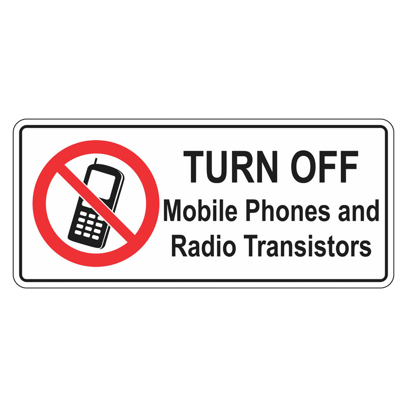 Prohibition Sign - Turn Off Mobile Phones And Radio Transistors ...