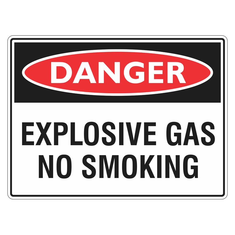 Danger Sign - Explosive Gas No Smoking – Safetysigns.com.au