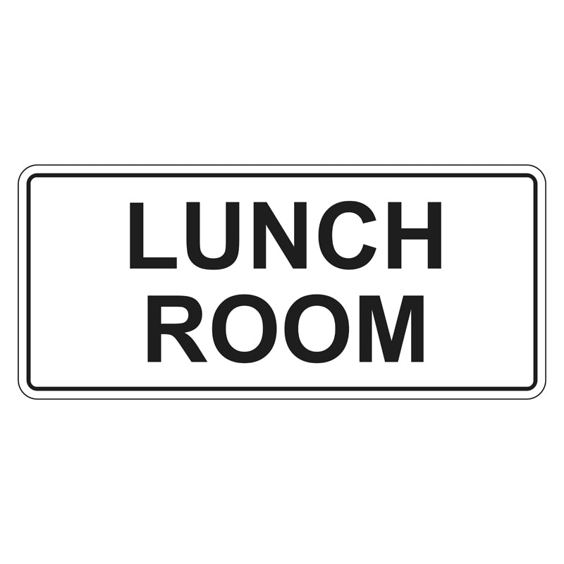 Construction Sign - Lunch Room — Safetysigns.com.au