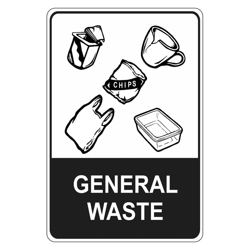 Recycling Sign - General Waste — Safetysigns.com.au