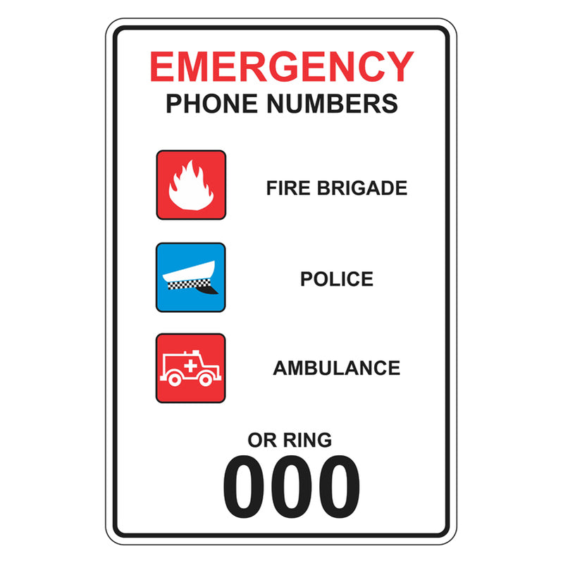 Emergency Information Signs Australia | Safetysigns.com.au