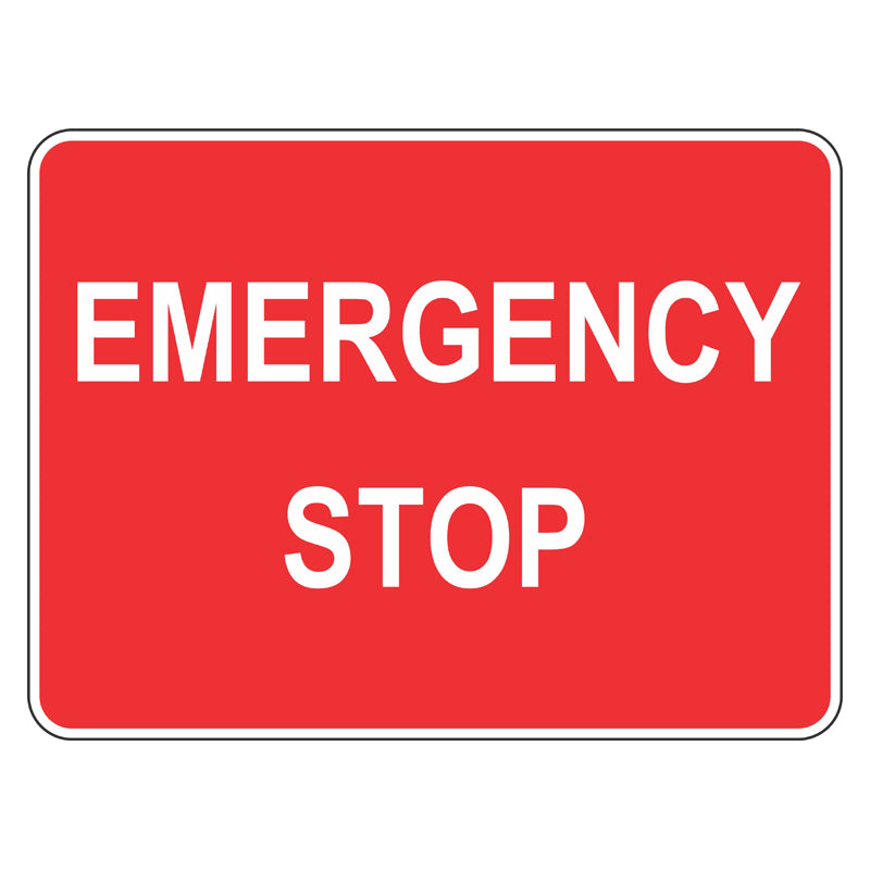 Emergency Sign - Emergency Stop – Safetysigns.com.au