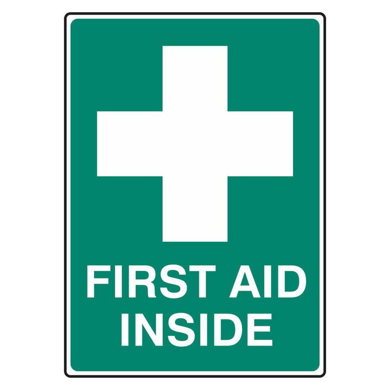 Emergency Sign - First Aid Inside — Safetysigns.com.au