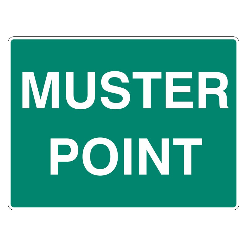 Emergency Sign - Muster Point – Safetysigns.com.au
