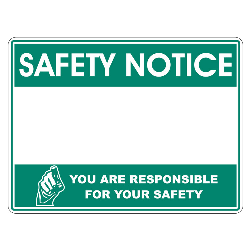 Safety Notice Sign 450x600mm PP — Safetysigns.com.au