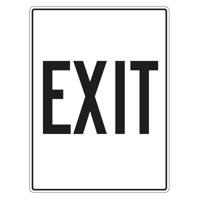Car Park Sign - Exit — Safetysigns.com.au