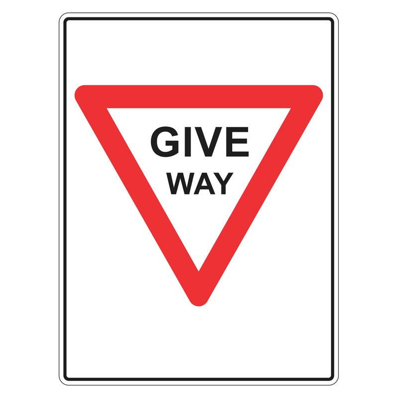 Car Park Sign - Give Way — Safetysigns.com.au