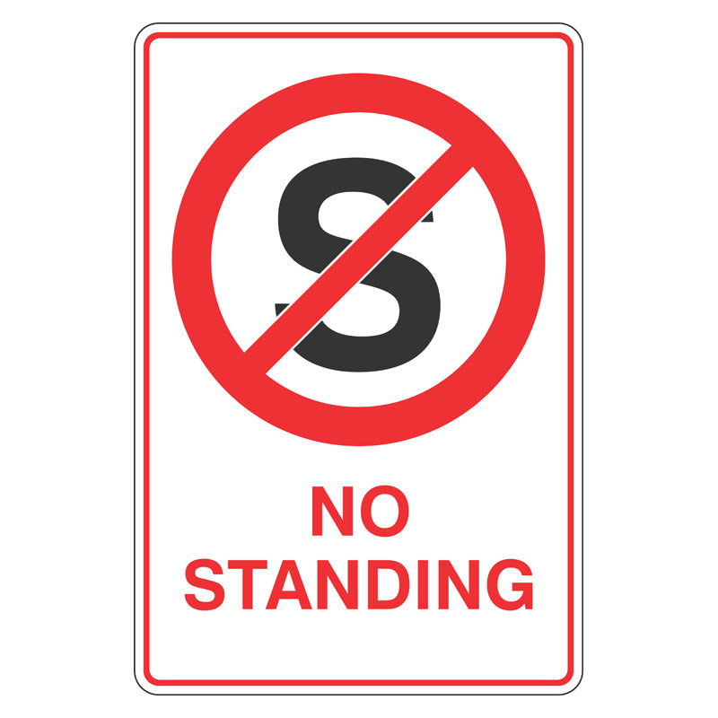 Car Park Sign - No Standing — Safetysigns.com.au