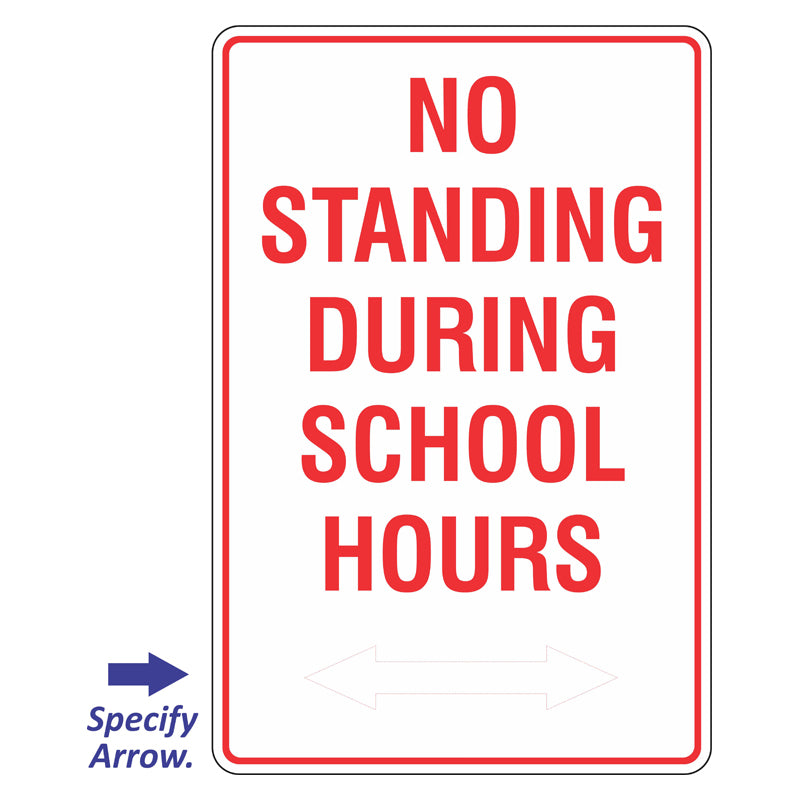 Car Park Sign - No Standing During School Hours — Safetysigns.com.au